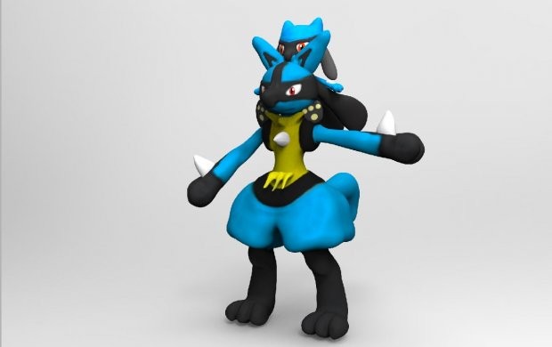Lucario and Riolu Brothers Free 3D Model - .stl - Free3D