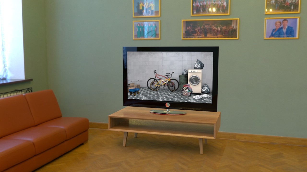 LG Scarlet TV Screen. Free 3D Model - .c4d .fbx - Free3D