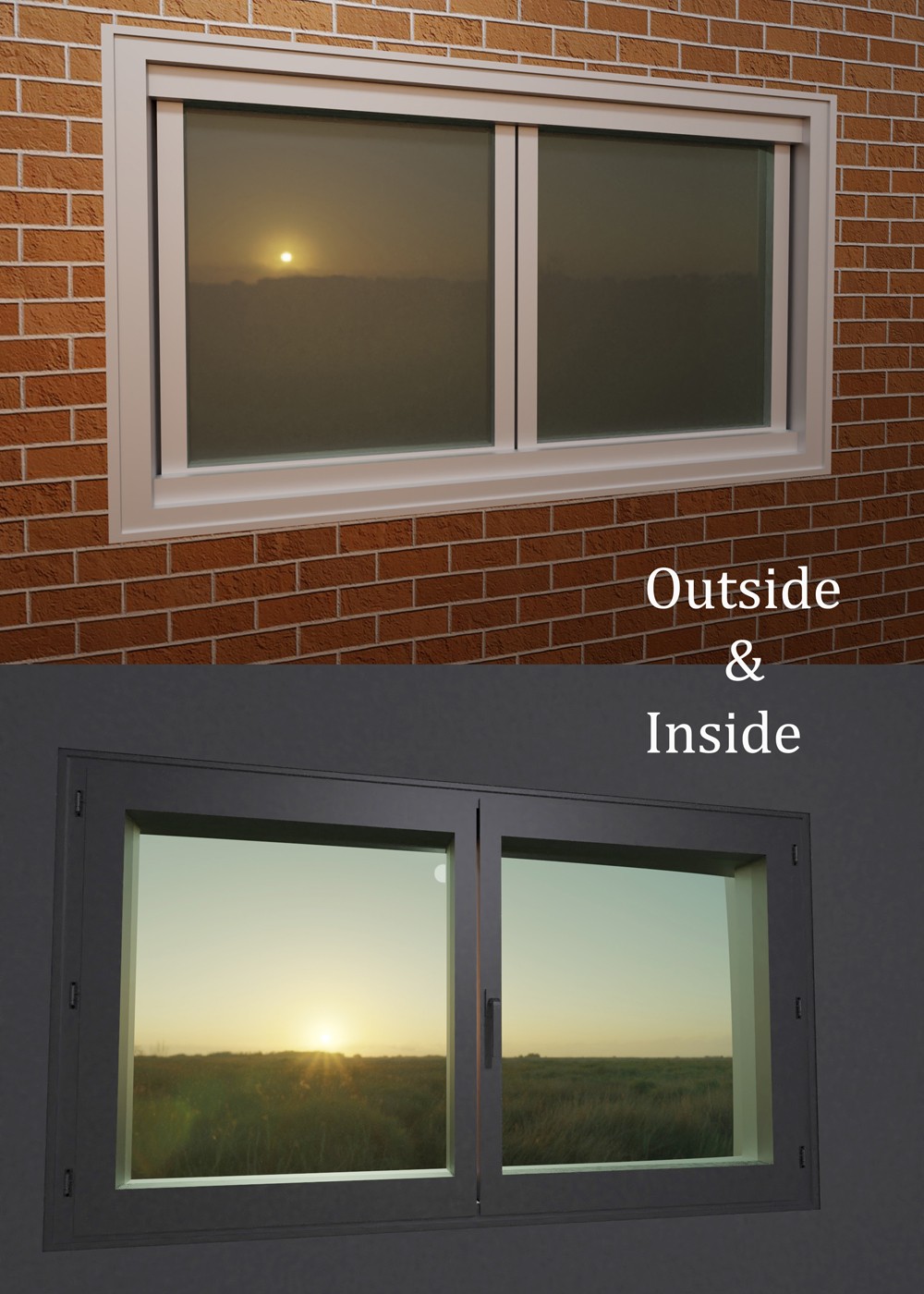 Window for apartment low-poly Free 3D Model - .blend .fbx .obj - Free3D