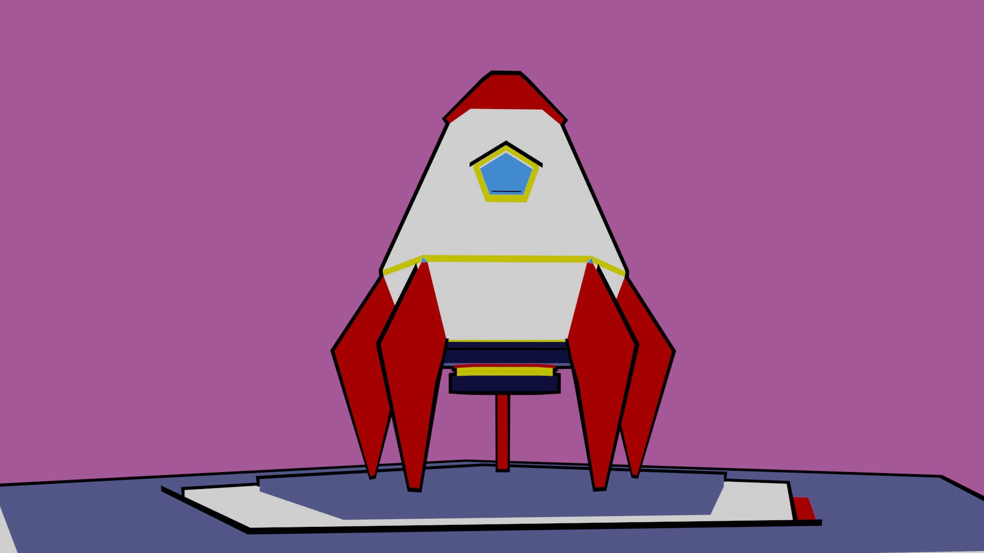 Low Poly Rocket Free 3D Model - .blend - Free3D