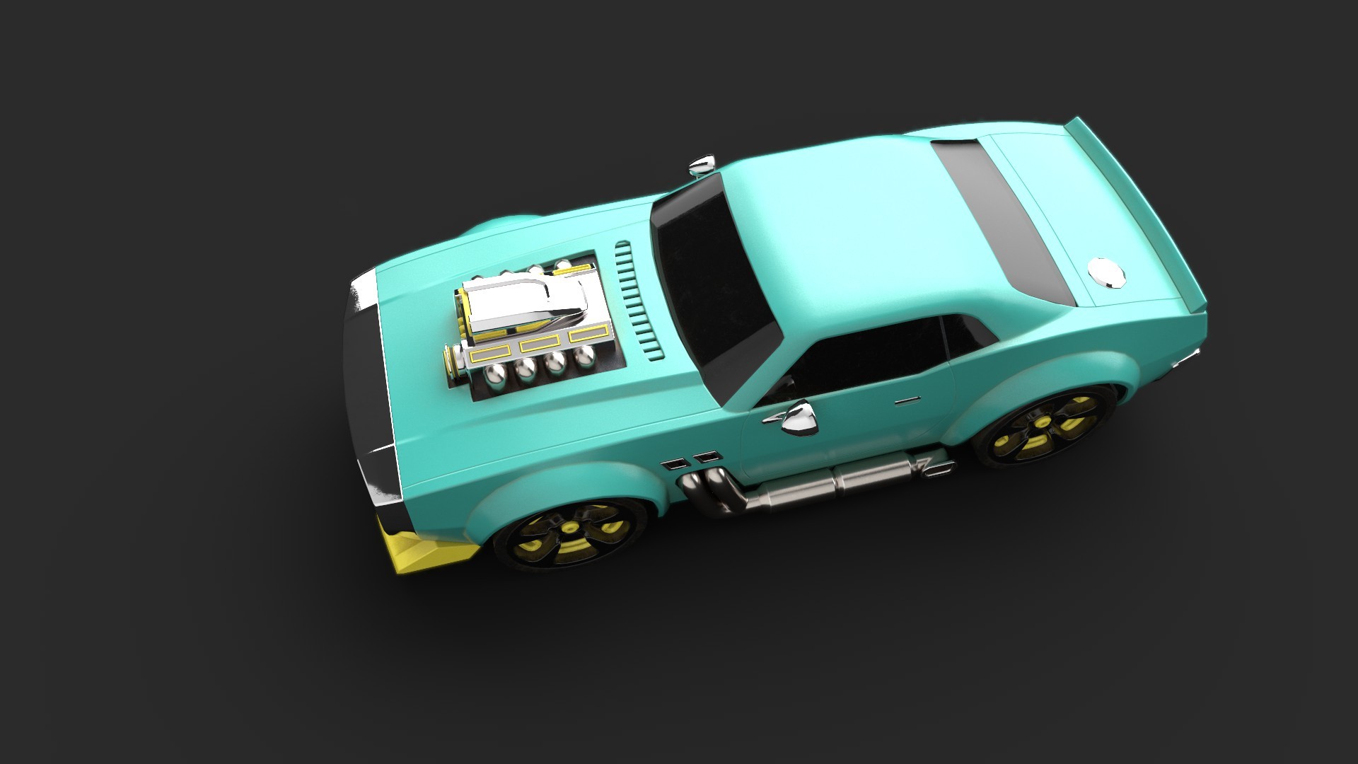 Muscle car Free 3D Model - .fbx .obj - Free3D