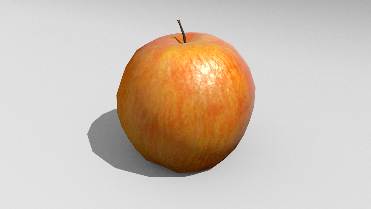 Apple Fruit Free 3D Model - .obj .dae - Free3D