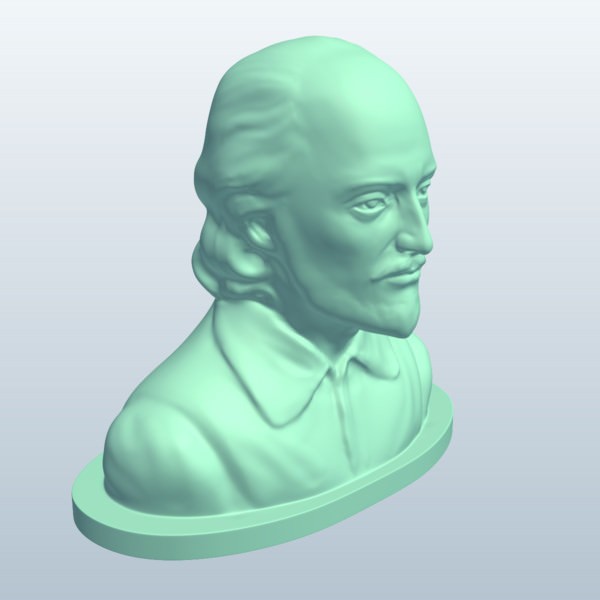 WilliamShakespeare v2 Free 3D Model - .obj .stl - Free3D