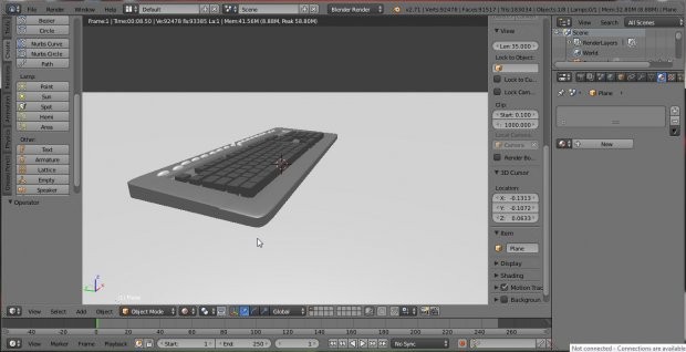 Keyboard Free 3D Model - .3ds .obj .blend .fbx - Free3D
