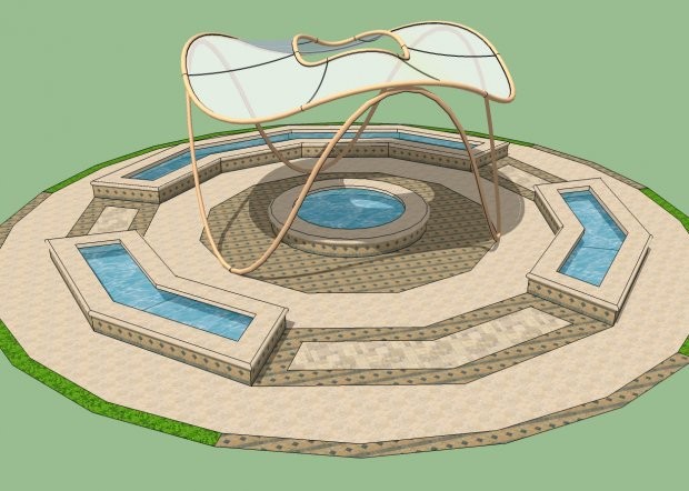 Park Fountain Free 3D Model - .3ds .dae .c4d - Free3D