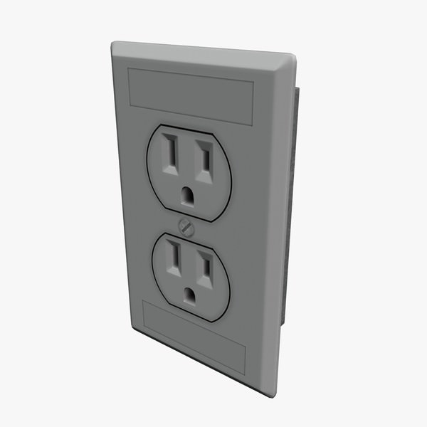 AC Outlet US v1 Free 3D Model - .obj .stl - Free3D