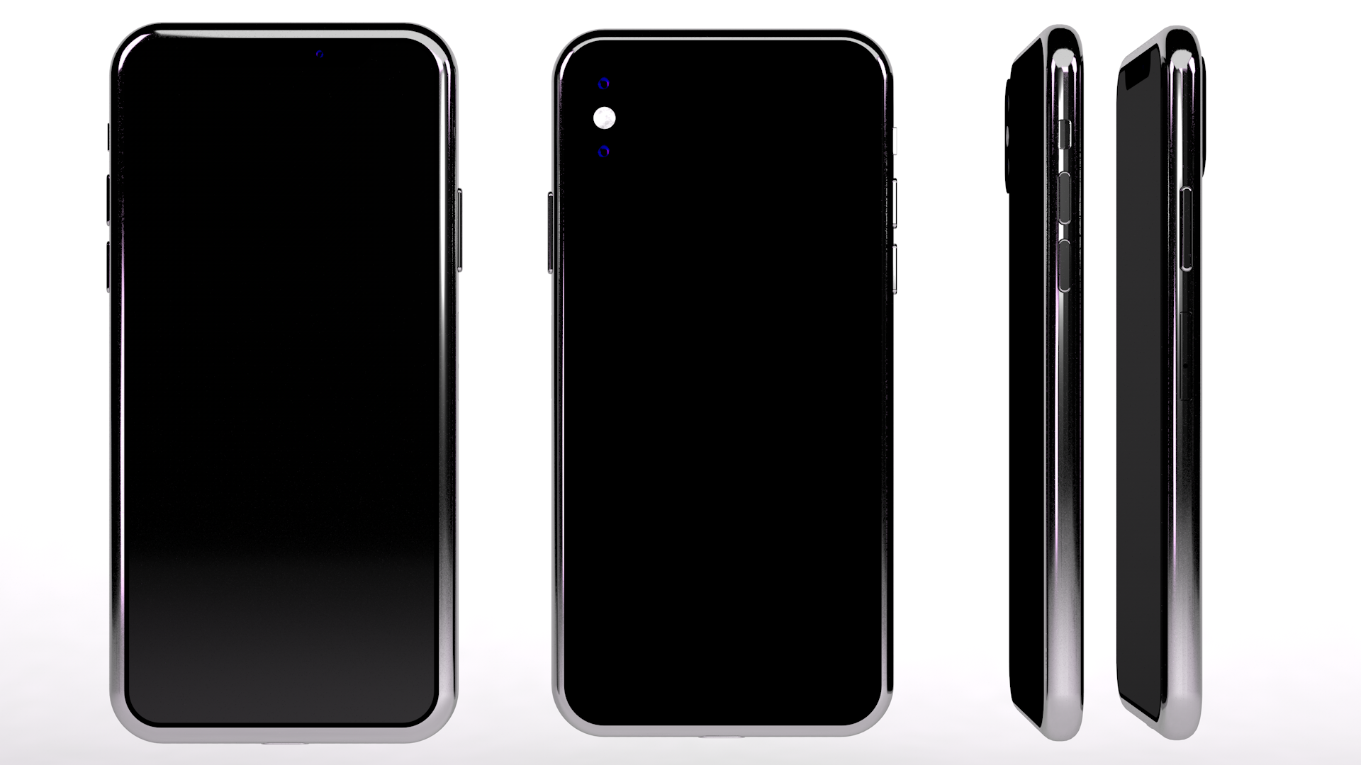 IphoneX Free 3D Model - .c4d .obj .fbx - Free3D