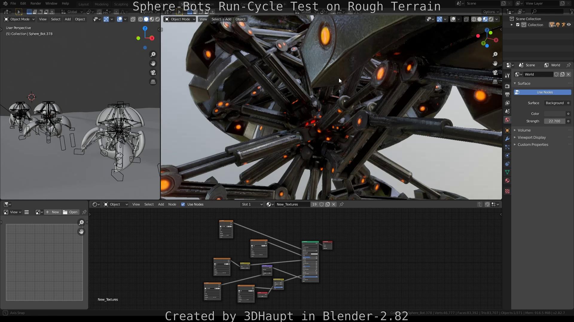 Sphere-Bots Run-Cycle Test on Rough Terrain Free 3D Model - .png .jpg ...