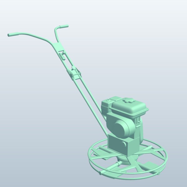 Walk behind concrete power trowel v1 Free 3D Model - .obj .stl - Free3D