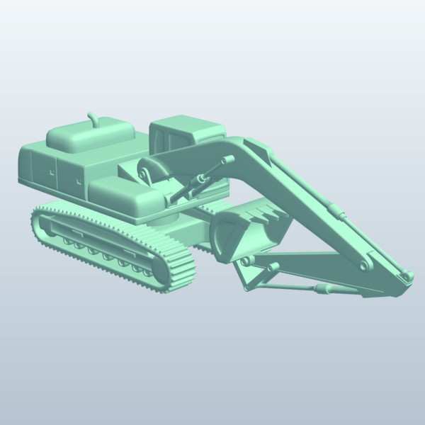 Hydraulic Excavator v1 Free 3D Model - .obj .stl - Free3D