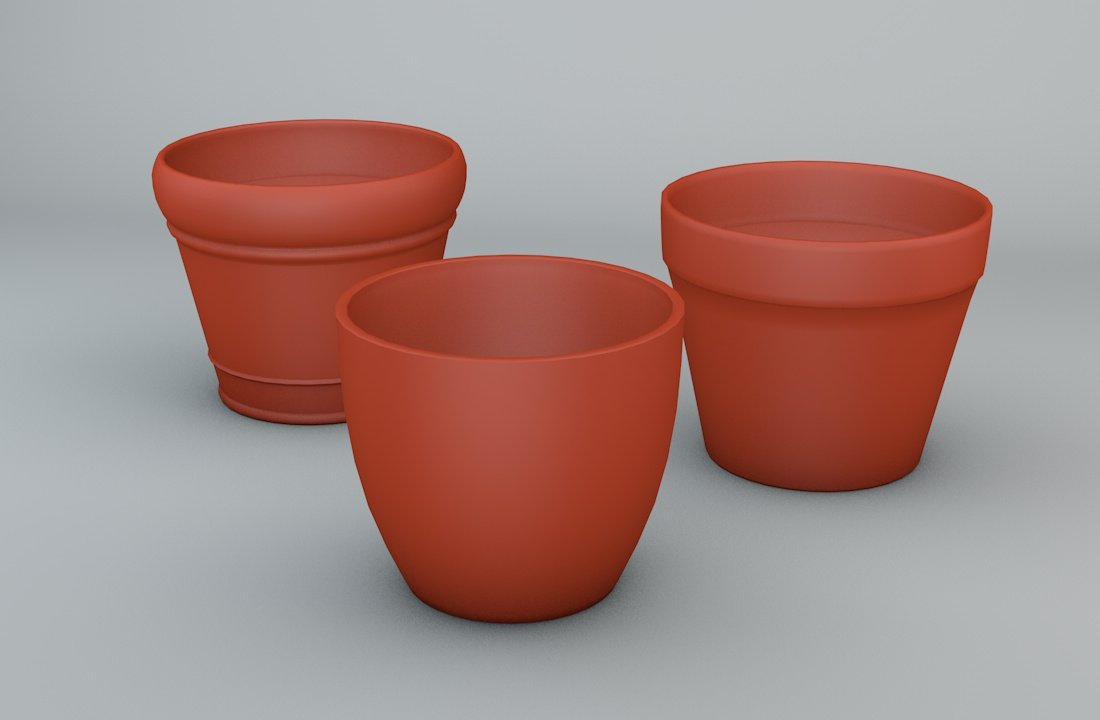 Pots Free 3D Model - .obj - Free3D
