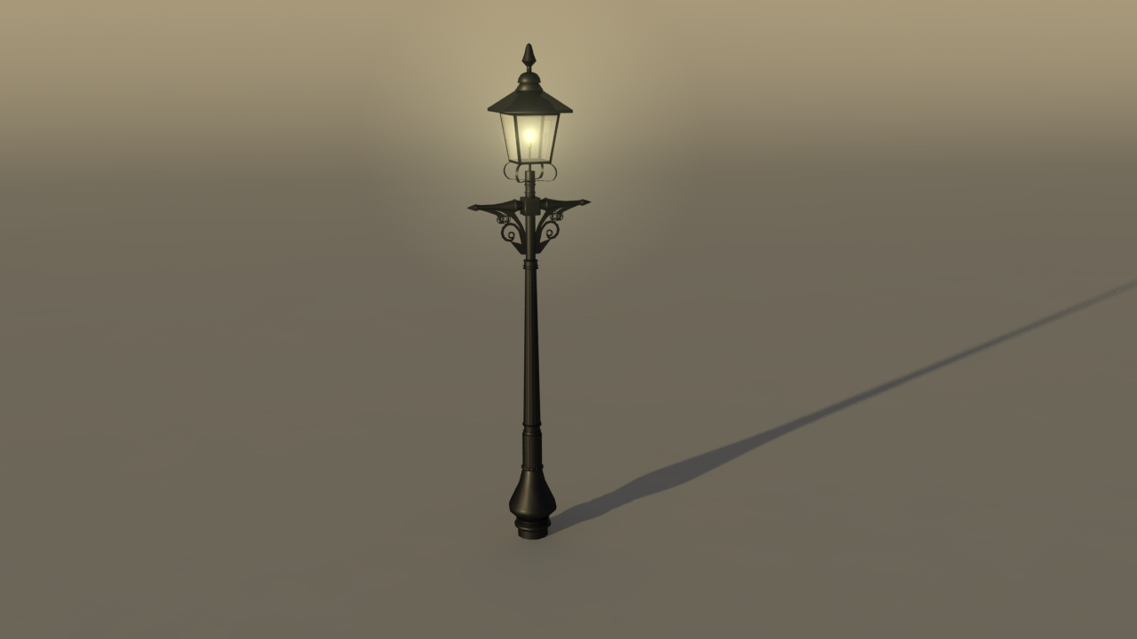 Lamp post 3 Free 3D Model - .obj .ma .mtl - Free3D