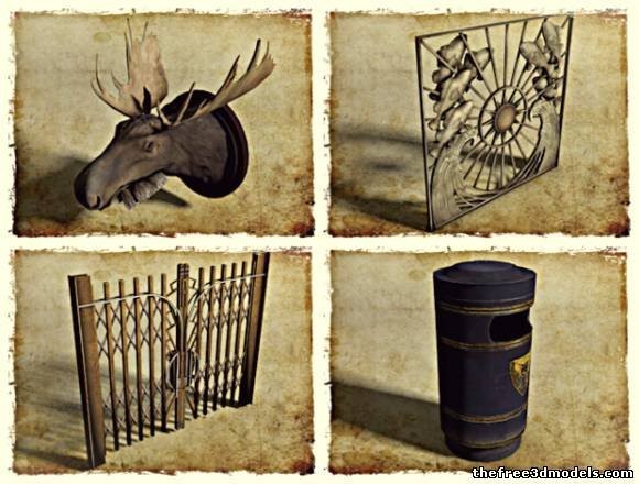 Bundle Objects Free 3D Model - .c4d - Free3D