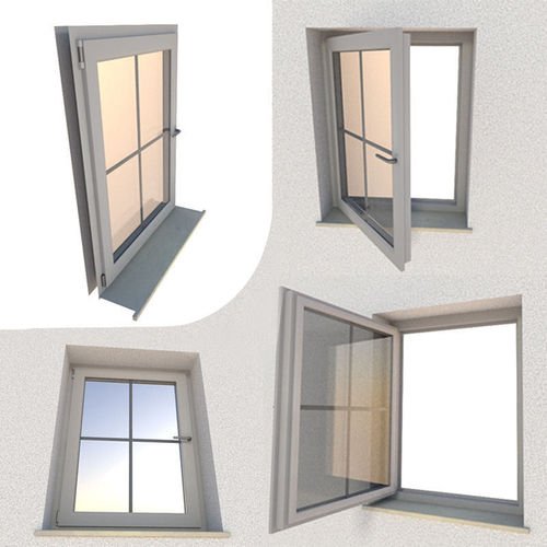 Window Component Free 3D Model - .obj .dae .blend .fbx .mtl - Free3D