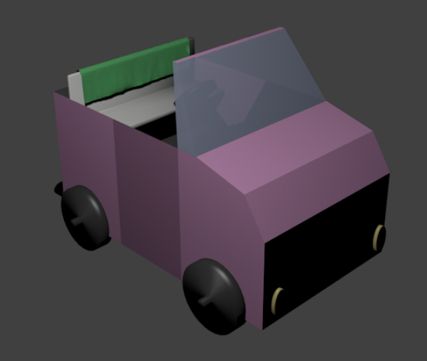 Simple Toy Car Free 3D Model - .blend - Free3D
