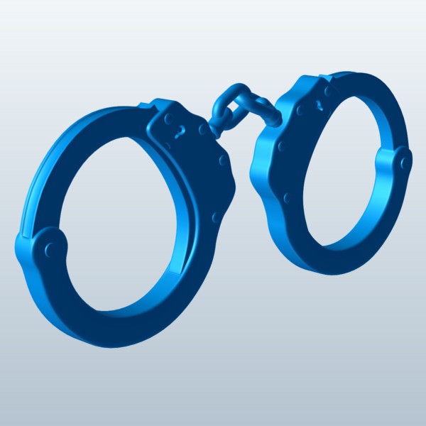 Double Lock Handcuffs v1 Free 3D Model - .obj .stl - Free3D