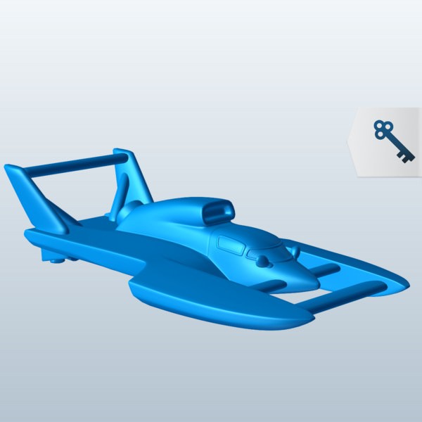 Hydroplane V2 Free 3D Model - .obj .stl - Free3D