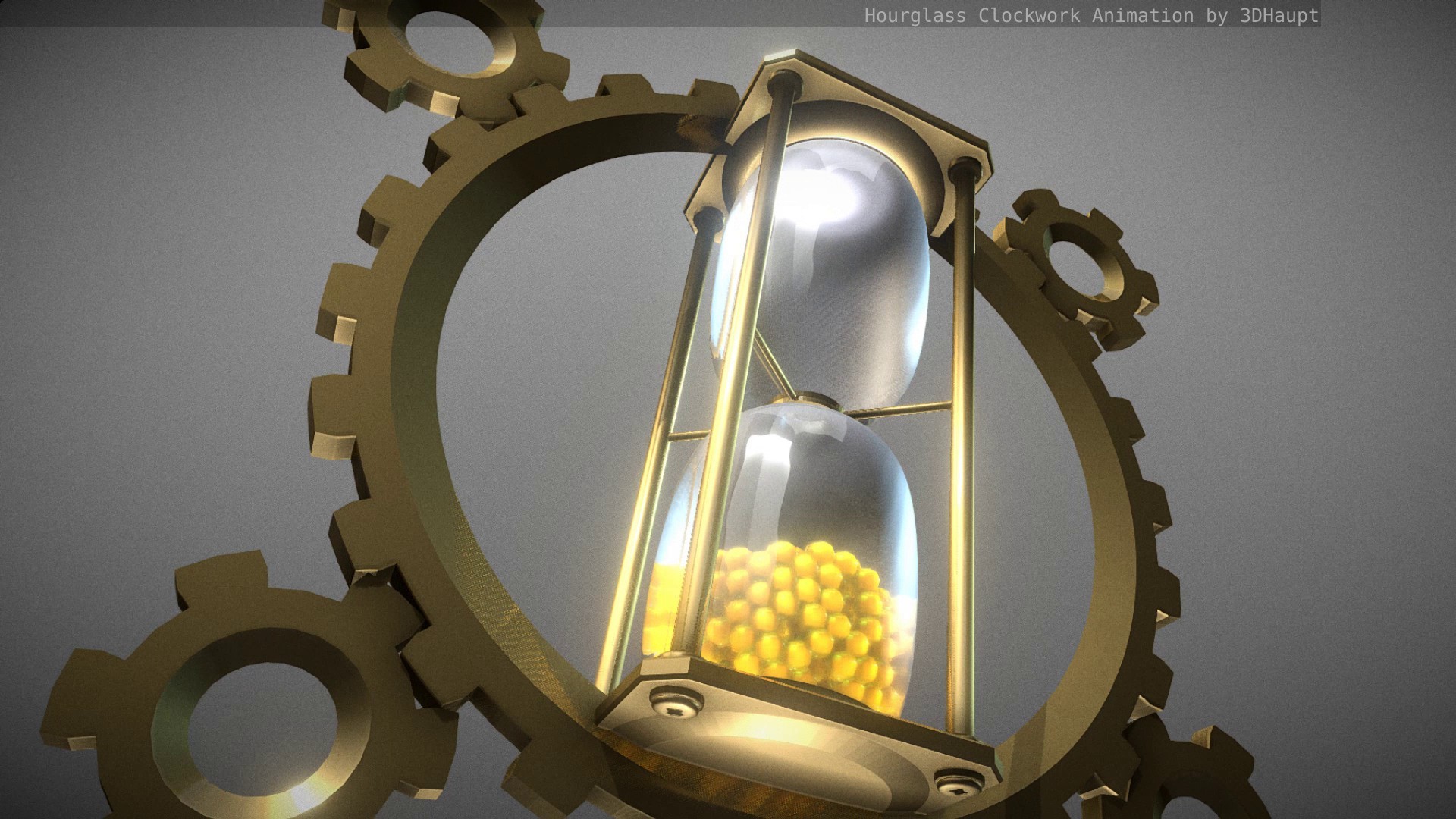Hourglass Clockwork Animation Free 3D Model - .blend - Free3D