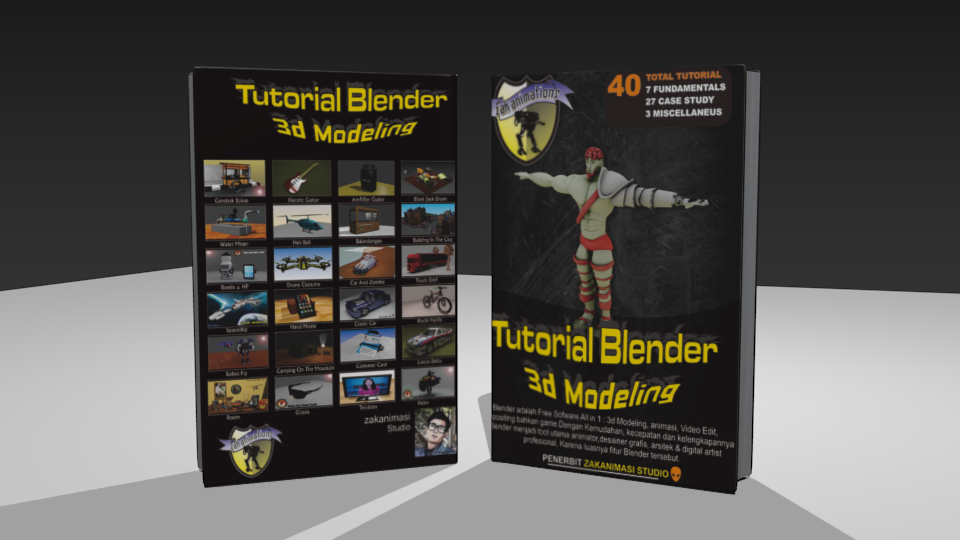 Tutorial Book Free 3D Model - .blend .fbx - Free3D