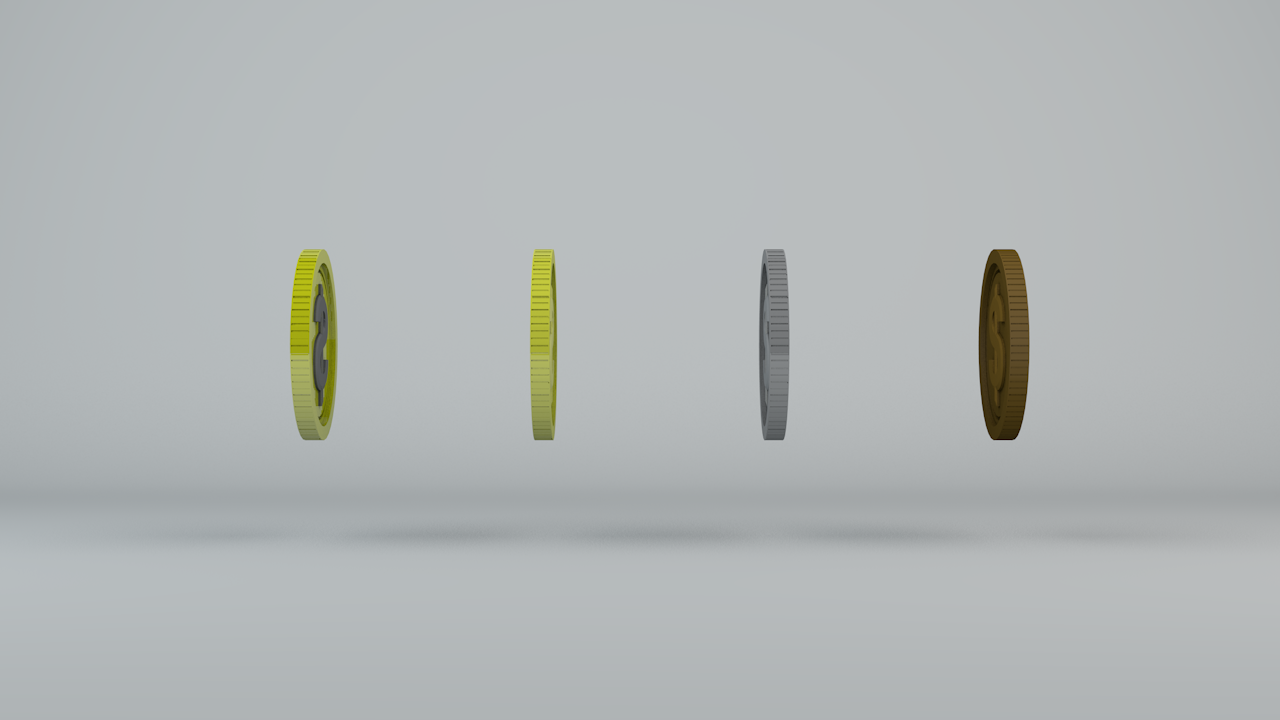 Coins Free 3D Model - .c4d - Free3D