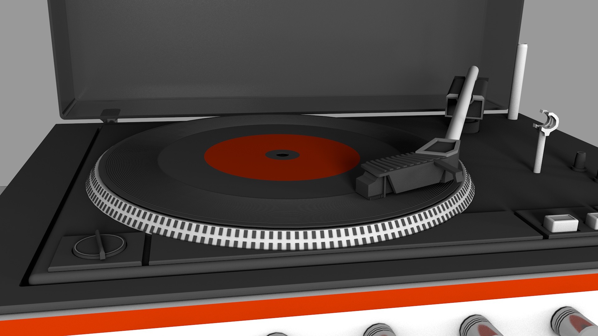Classic Record Player Free 3D Model - .3ds .obj .fbx .dxf .c4d - Free3D
