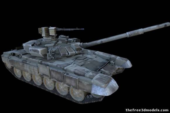 T90 Free 3D Model - .3ds .obj .sldprt - Free3D