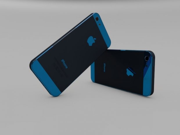 IPhone 5 Blue MOD Free 3D Model - .3ds .c4d - Free3D