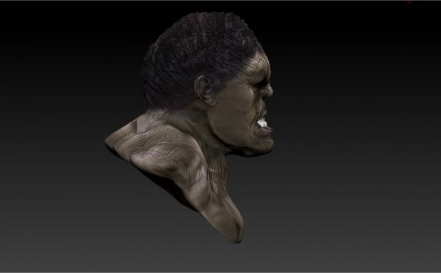 Hulk Face sculpt Free 3D Model - .obj - Free3D