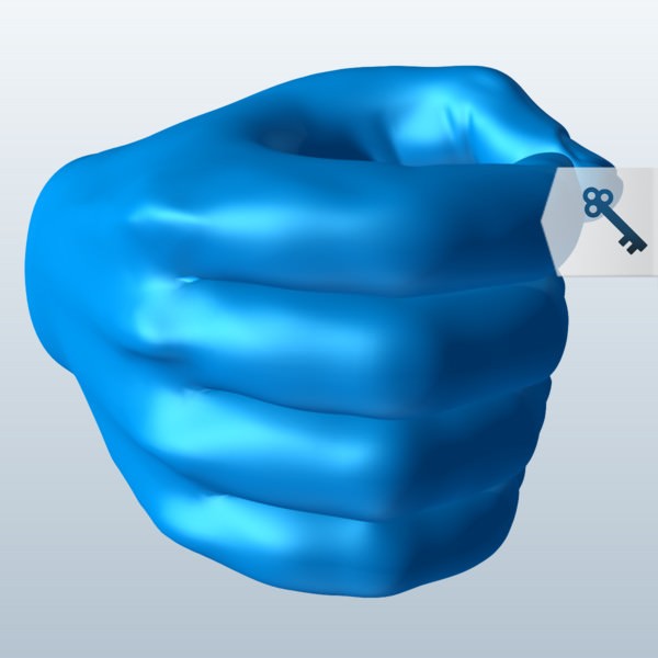 Grabbing Hand v1 Free 3D Model - .obj .stl - Free3D