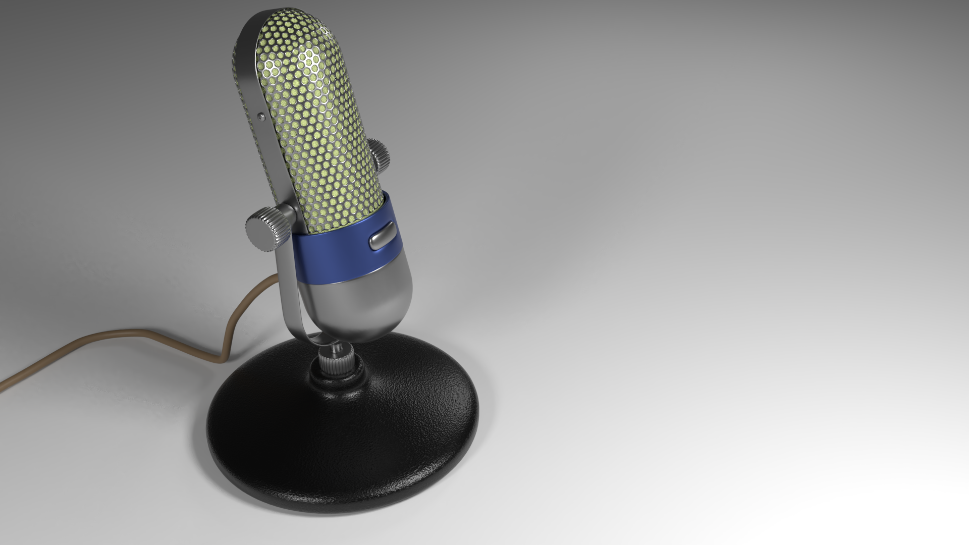 Vintage Mic Free 3D Model - .blend - Free3D
