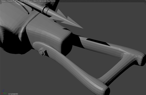 One handed crossbow Free 3D Model - .3ds .obj .blend .fbx .mtl - Free3D