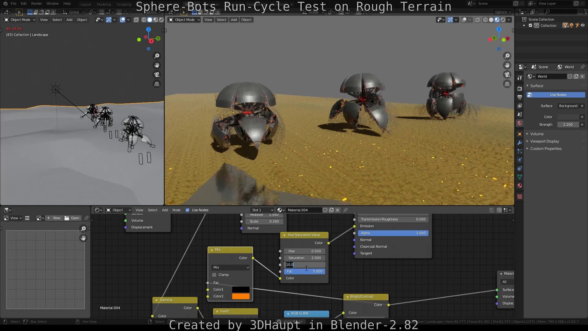 Sphere-Bots Run-Cycle Test on Rough Terrain Free 3D Model - .png .jpg ...