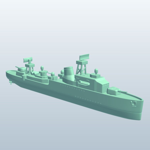 Naval Ship Destroyer Italy v1 Free 3D Model - .obj .stl - Free3D