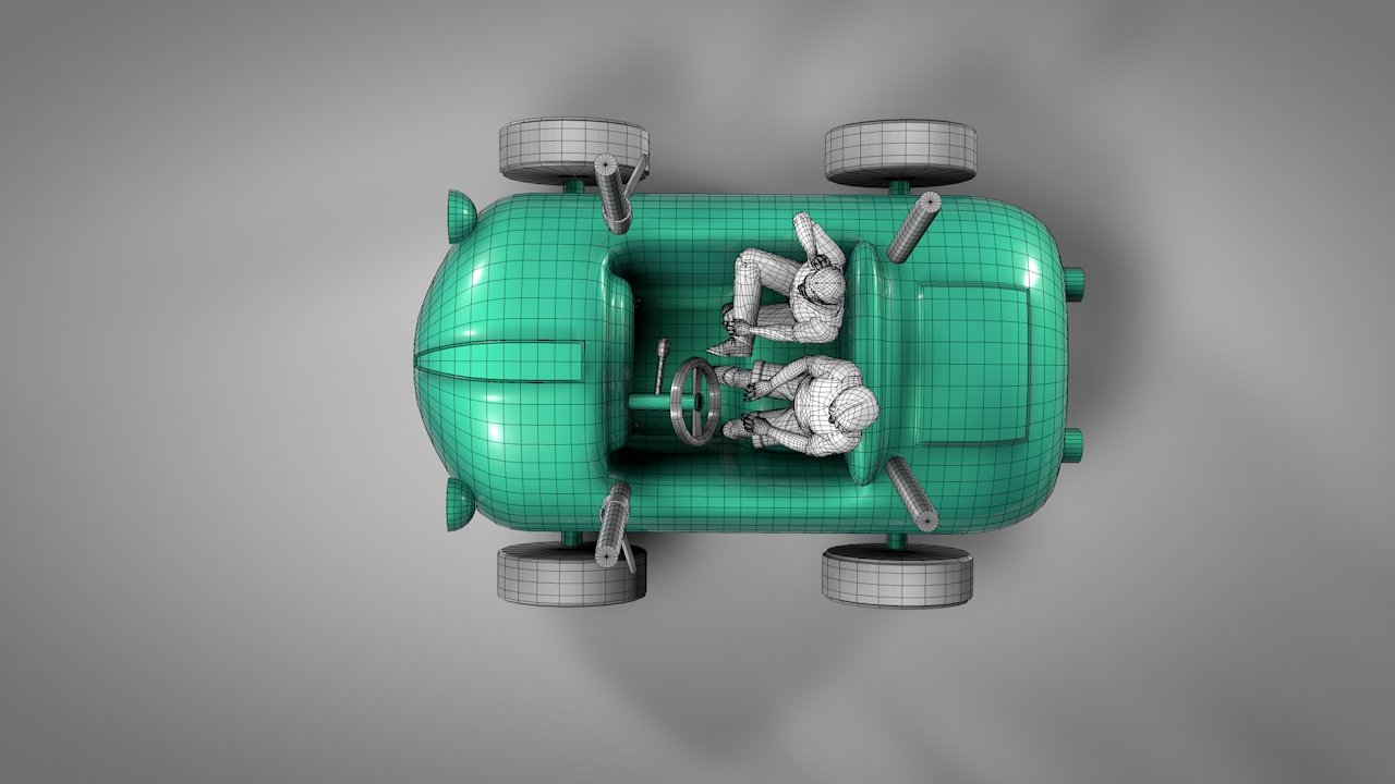 Simple Animated Car Free 3D Model - .3ds .obj .dae .c4d .fbx - Free3D