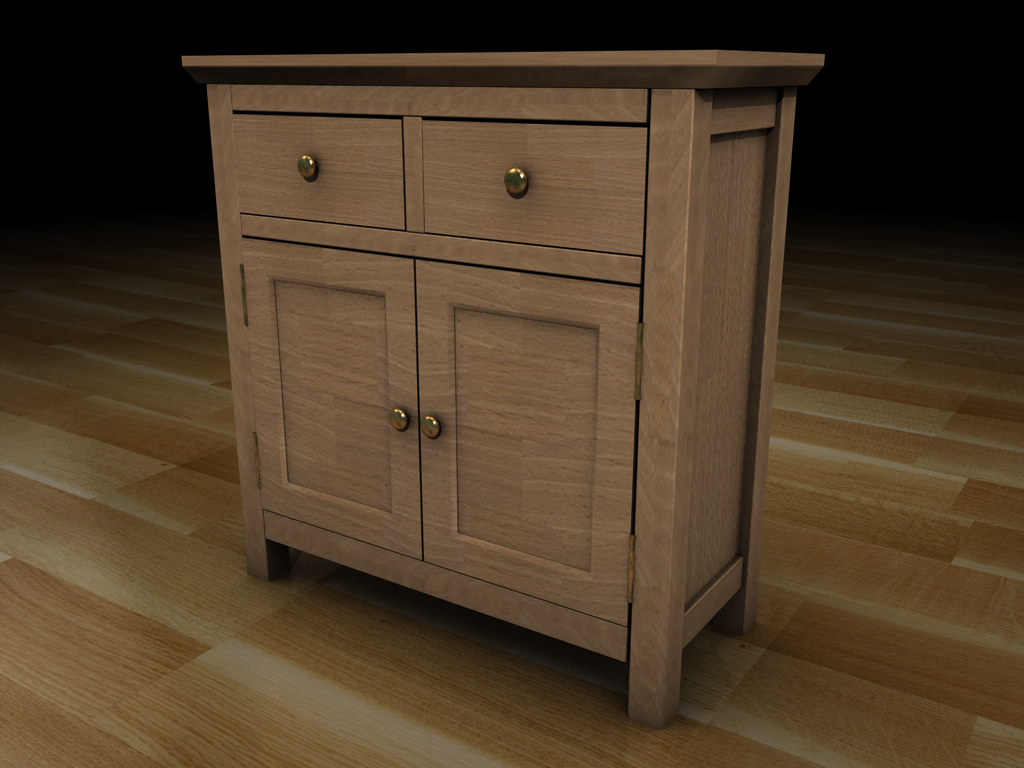 Mini sideboard unit Free 3D Model - .3ds .c4d - Free3D
