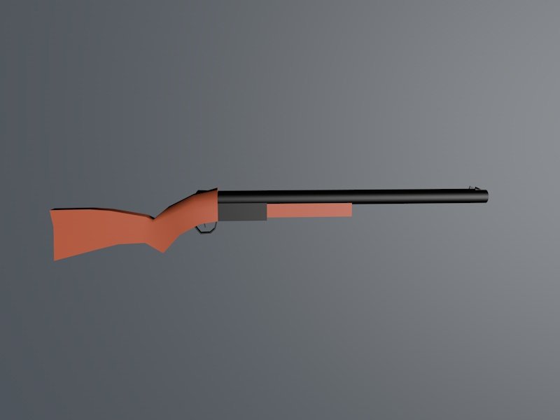 Shotgun Low Poly Pack #1 Free 3D Model - .3ds .obj .fbx .dxf - Free3D