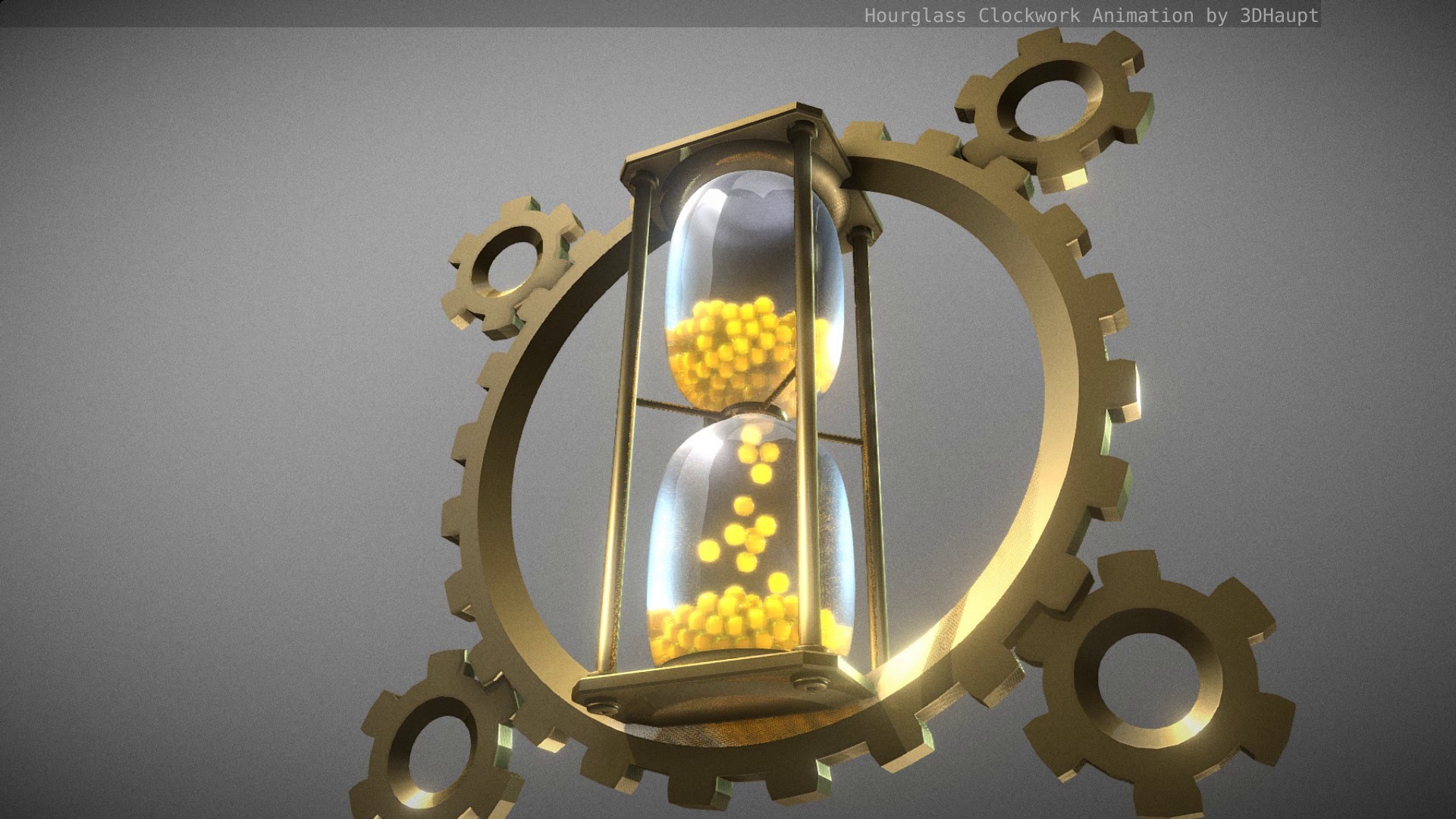 Hourglass Clockwork Animation Free 3D Model - .blend - Free3D