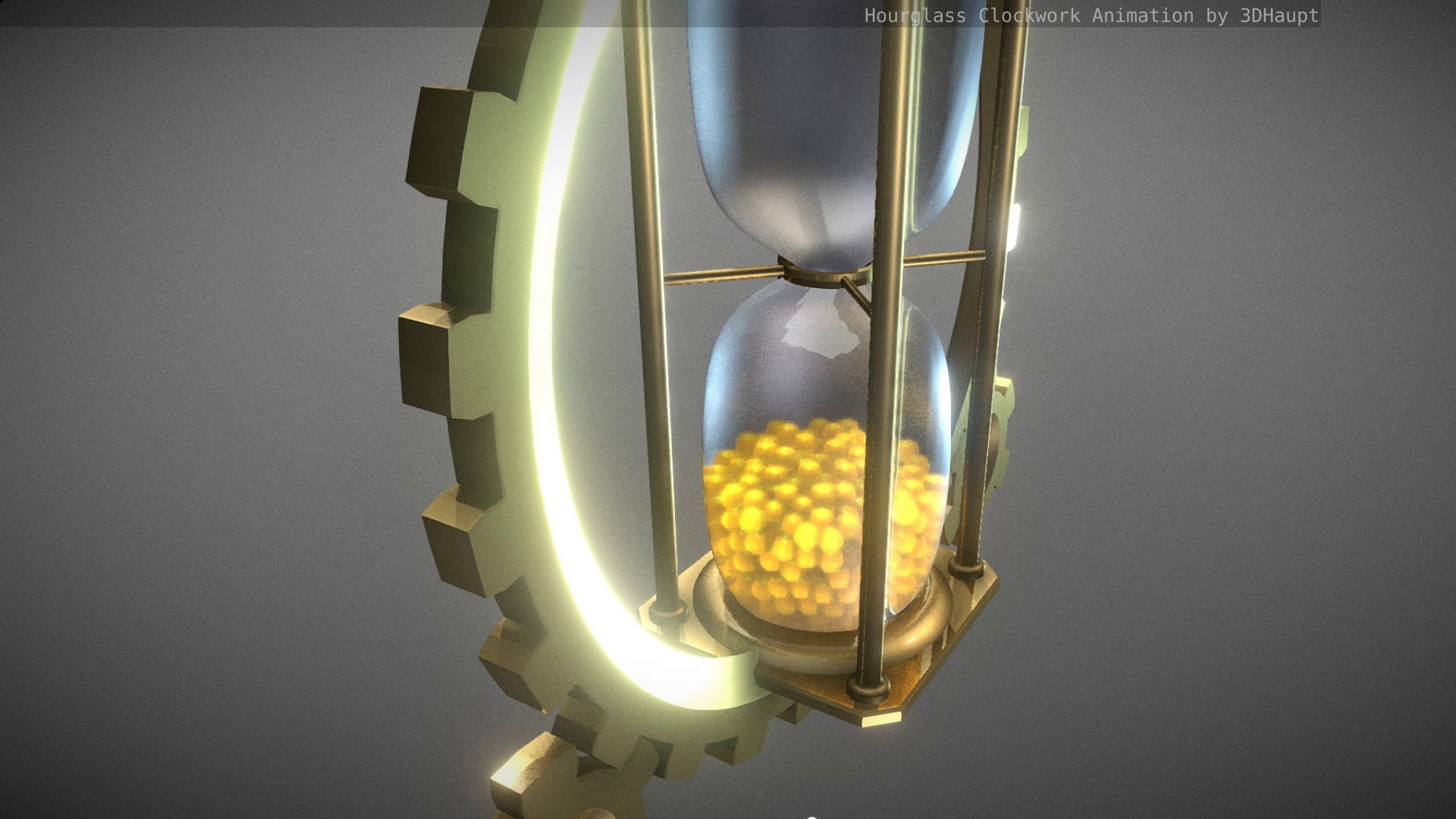 Hourglass Clockwork Animation Free 3D Model - .blend - Free3D