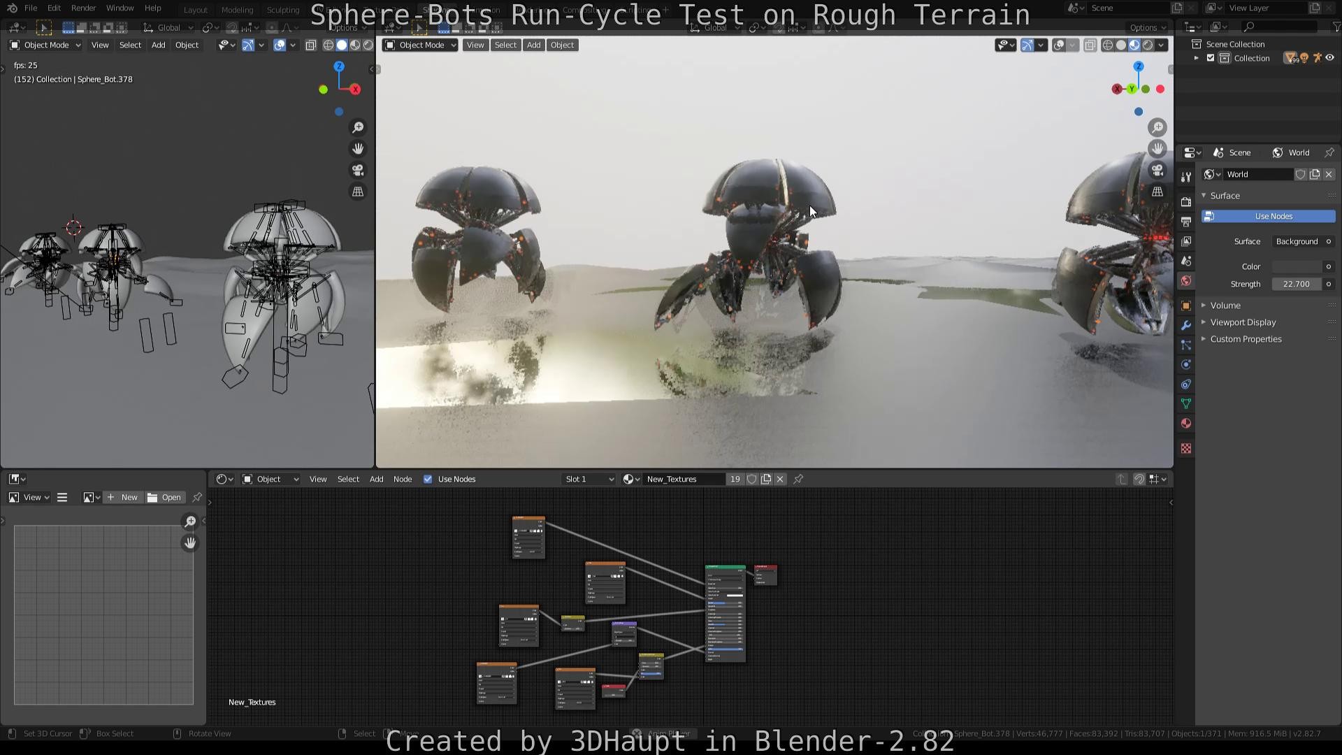 Sphere-Bots Run-Cycle Test on Rough Terrain Free 3D Model - .png .jpg ...