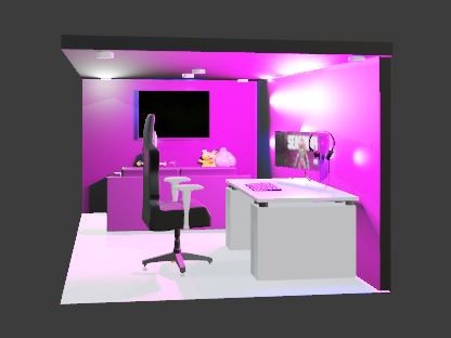 Gaming Room Free 3D Model - .blend .obj - Free3D