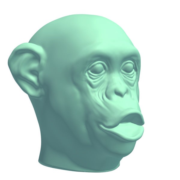 ChimpKissyFace v1 Free 3D Model - .obj .stl - Free3D