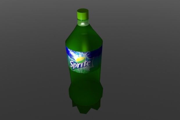 Sprite Bottle Free 3D Model - .obj .fbx - Free3D