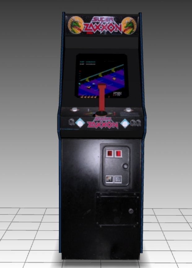 Super Zaxxon Upright Arcade Machine Free 3D Model - .3ds - Free3D