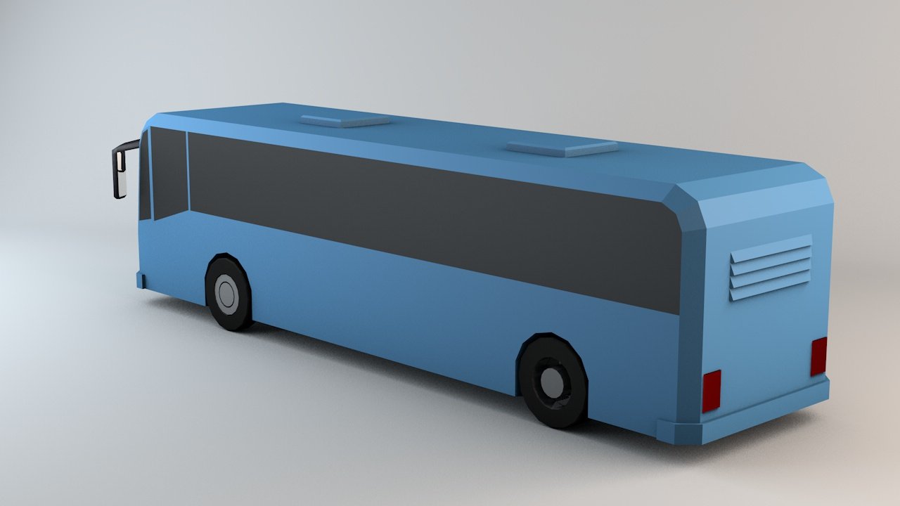 Low Poly Bus Free 3D Model - .obj - Free3D
