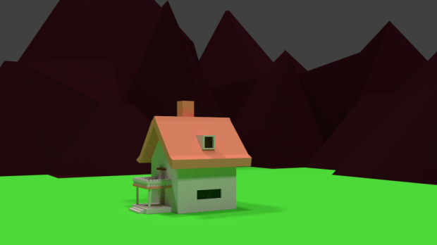 Low poly house Free 3D Model - .fbx - Free3D