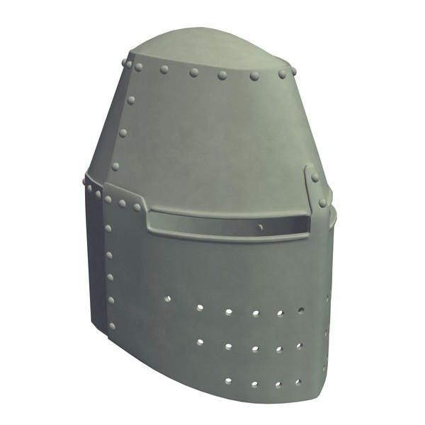 Great Helm v1 Free 3D Model - .obj .stl - Free3D