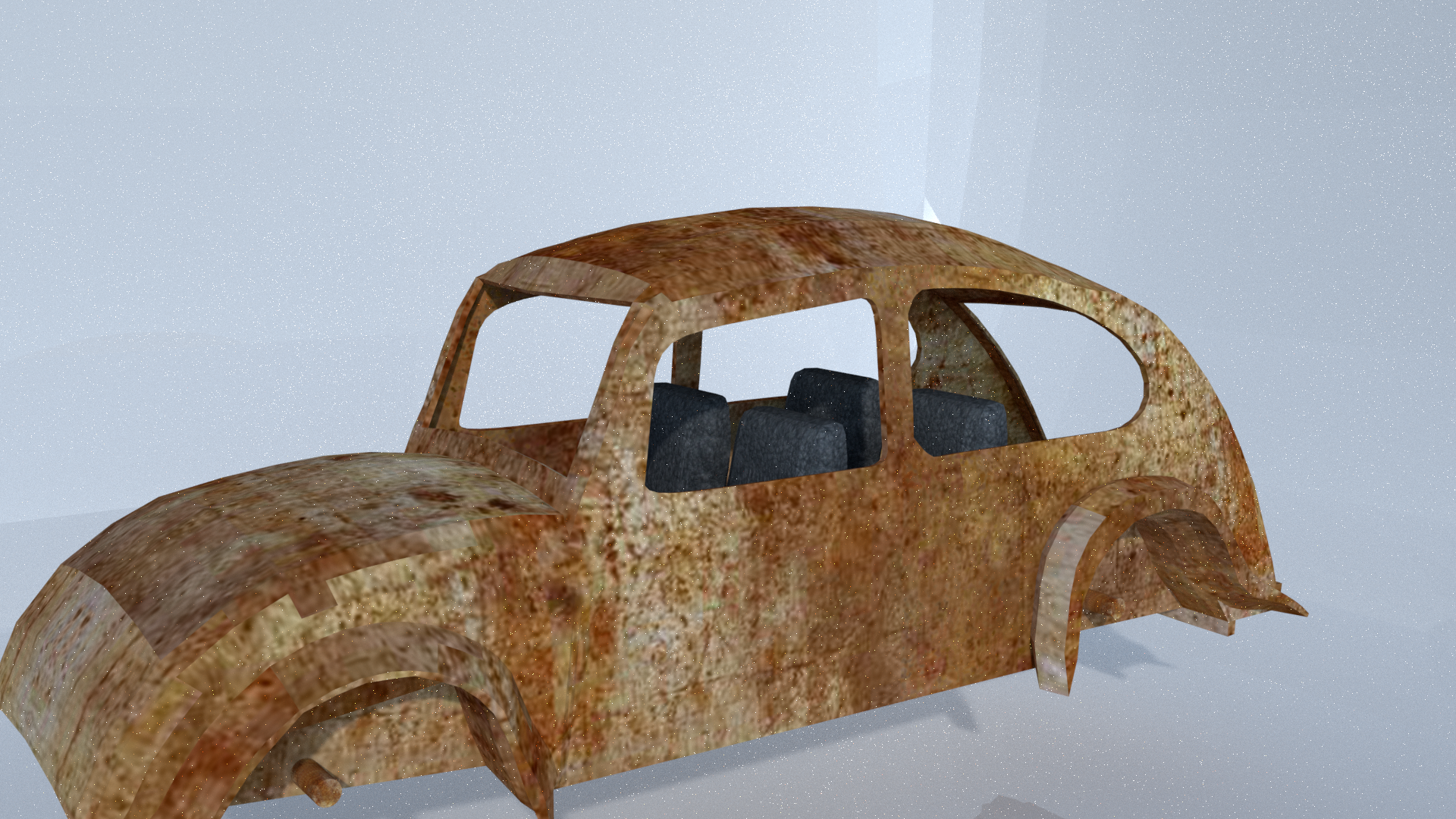 Rusted Car Free 3D Model - .obj .blend - Free3D