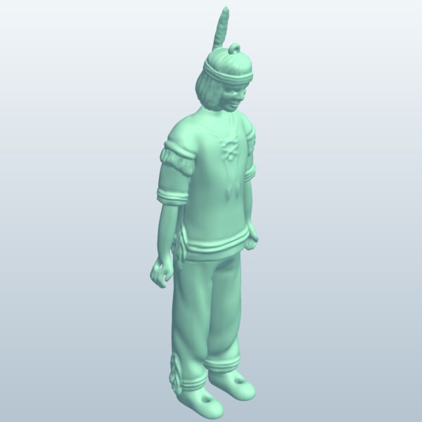 Marionette native american V1 Free 3D Model - .obj .stl - Free3D