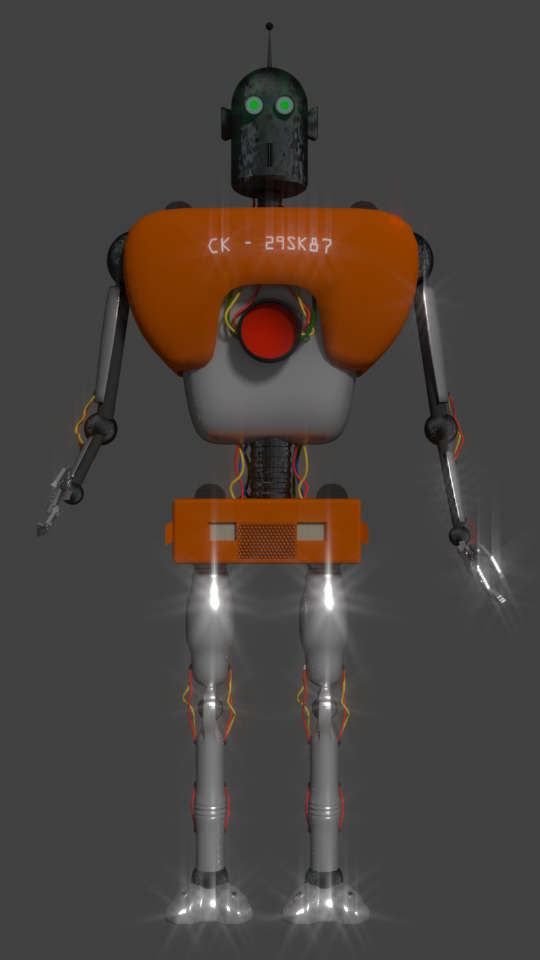 Simple Robot Free 3D Model - .obj .dae .blend .mtl - Free3D