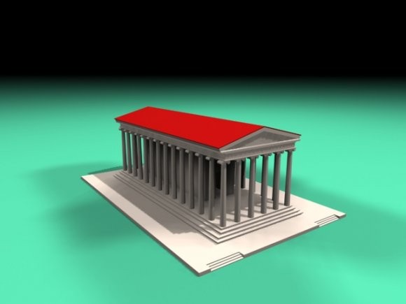 Roman Ionic - Temple Free 3D Model - .max - Free3D
